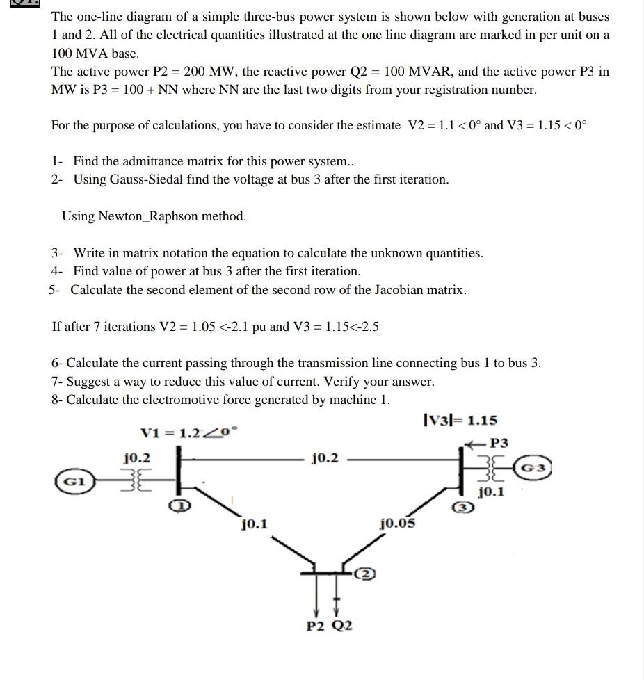 Solved NN.= 11 the subject is electrical power pls I have | Chegg.com