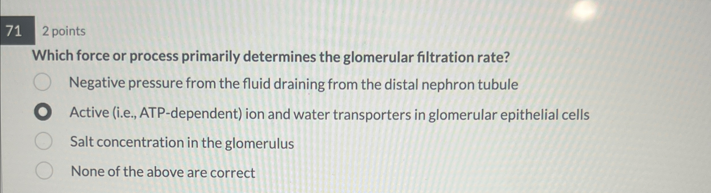Solved 712 ﻿pointsWhich force or process primarily | Chegg.com