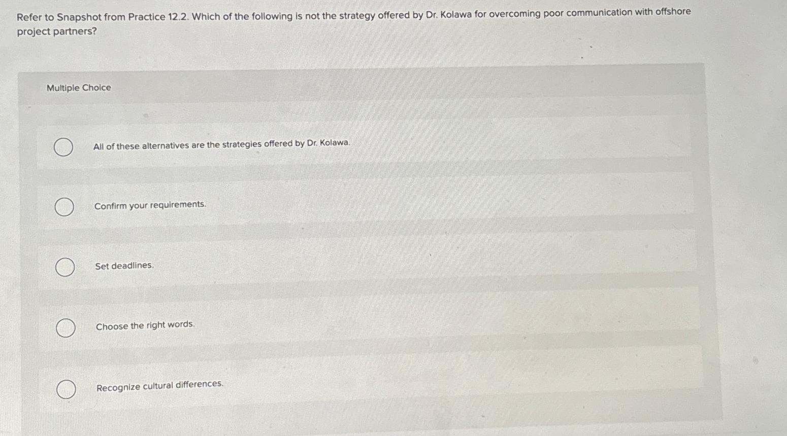 Solved Refer to Snapshot from Practice 12.2. ﻿Which of the | Chegg.com