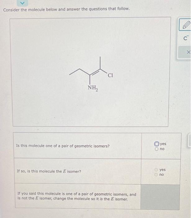 Solved Consider the molecule below and answer the questions | Chegg.com