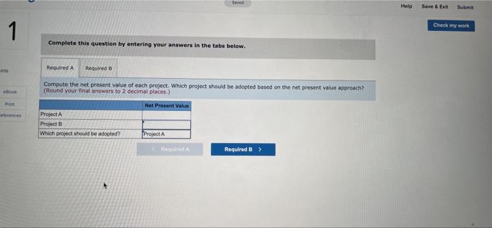 Solved w Saved Help Problem 16-19A (Algo) Using net present | Chegg.com