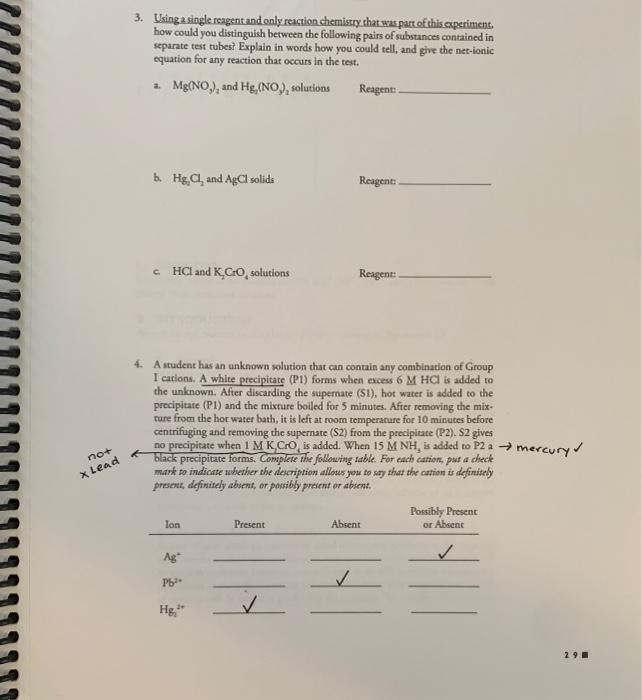 Solved 3. Using a single reagent and only reaction chemistry | Chegg.com