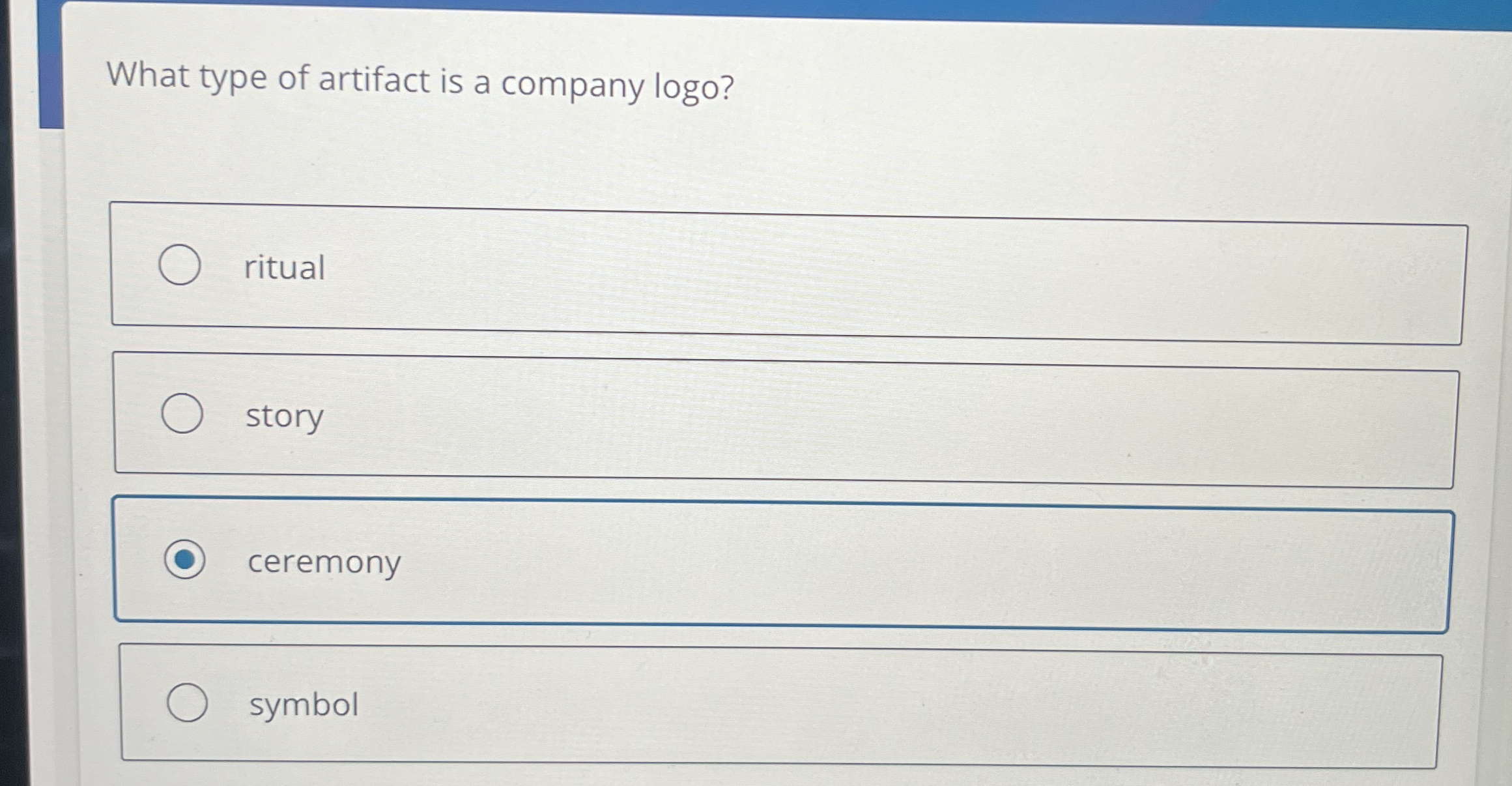 High Quality SOLUTION What type of artifact is a company | Chegg.com