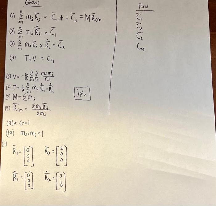 Solved solve for the constants c1 c2 c3 amd c4 given this | Chegg.com