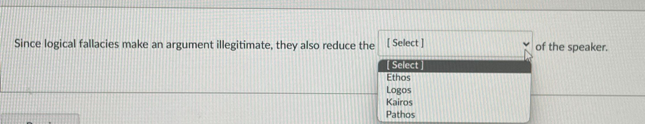 Solved Since logical fallacies make an argument | Chegg.com