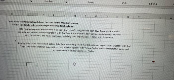 Solved Pa BIU Ide HI Merge & Center $ % 8-98 Conditional | Chegg.com