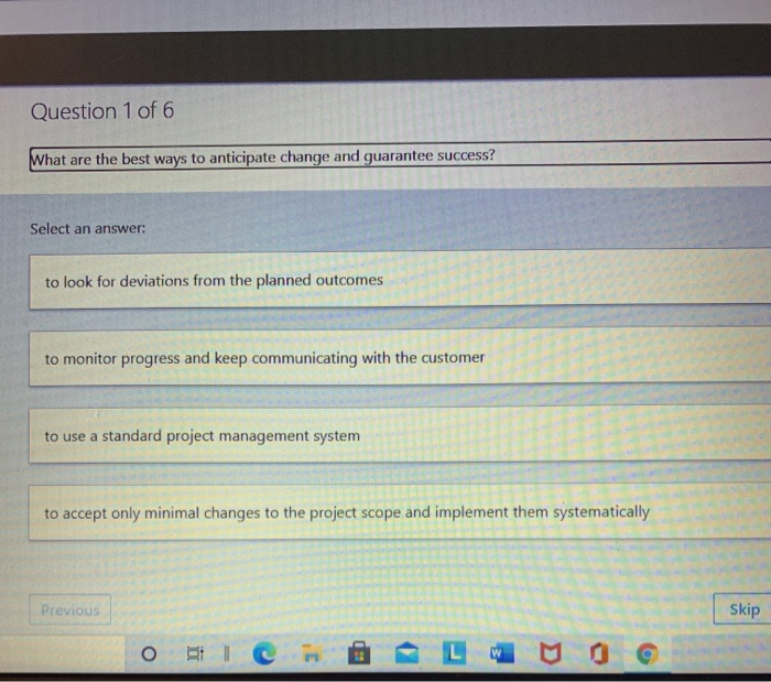 Solved Question 1 of 6 What are the best ways to anticipate | Chegg.com