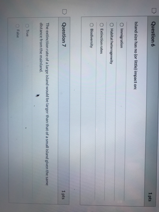 Solved Question 1 1 pts Which of these DOES NOT represent a | Chegg.com