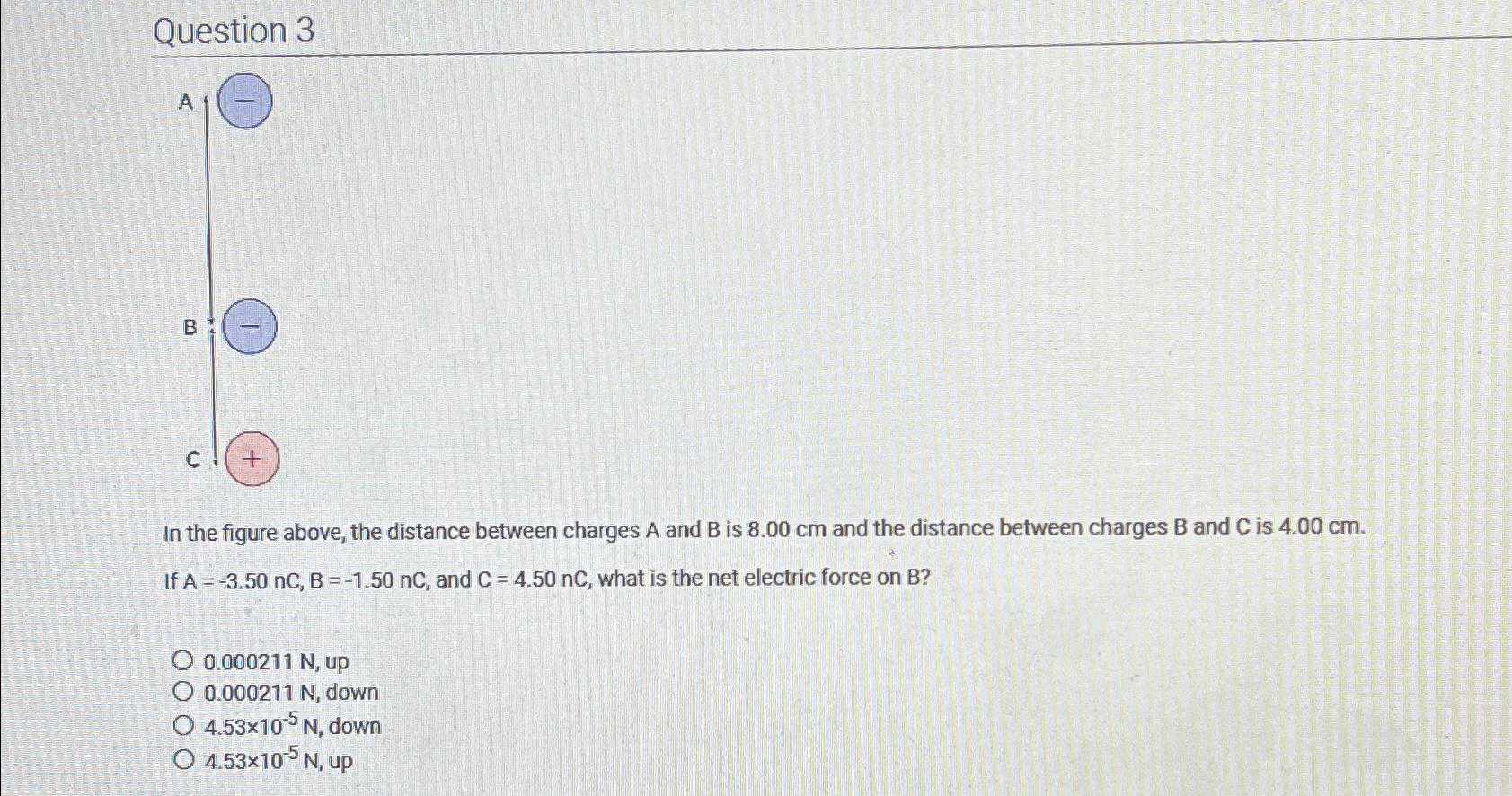 Solved Question 3In the figure above, the distance between | Chegg.com