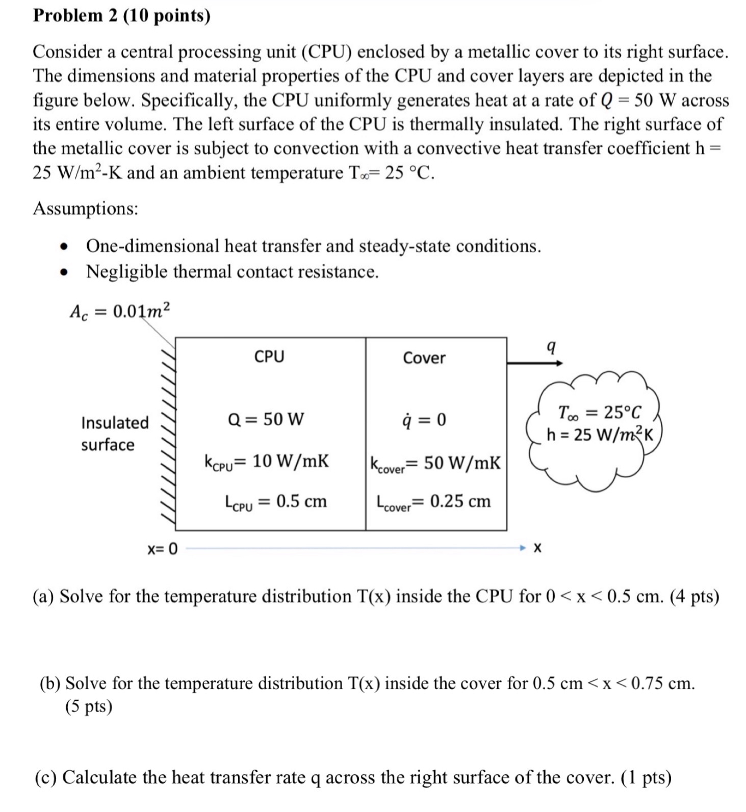 Solved Problem 2 (10 ﻿points)Consider a central processing | Chegg.com