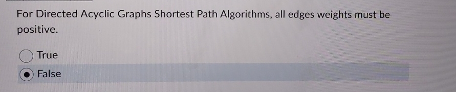 Solved For Directed Acyclic Graphs Shortest Path Algorithms