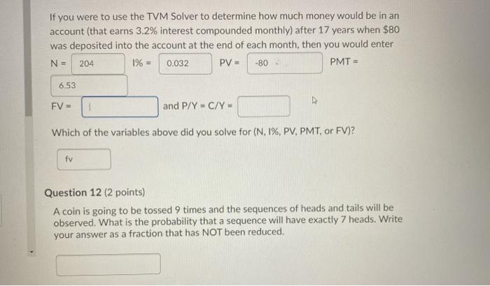 Solved If you were to use the TVM Solver to determine how | Chegg.com