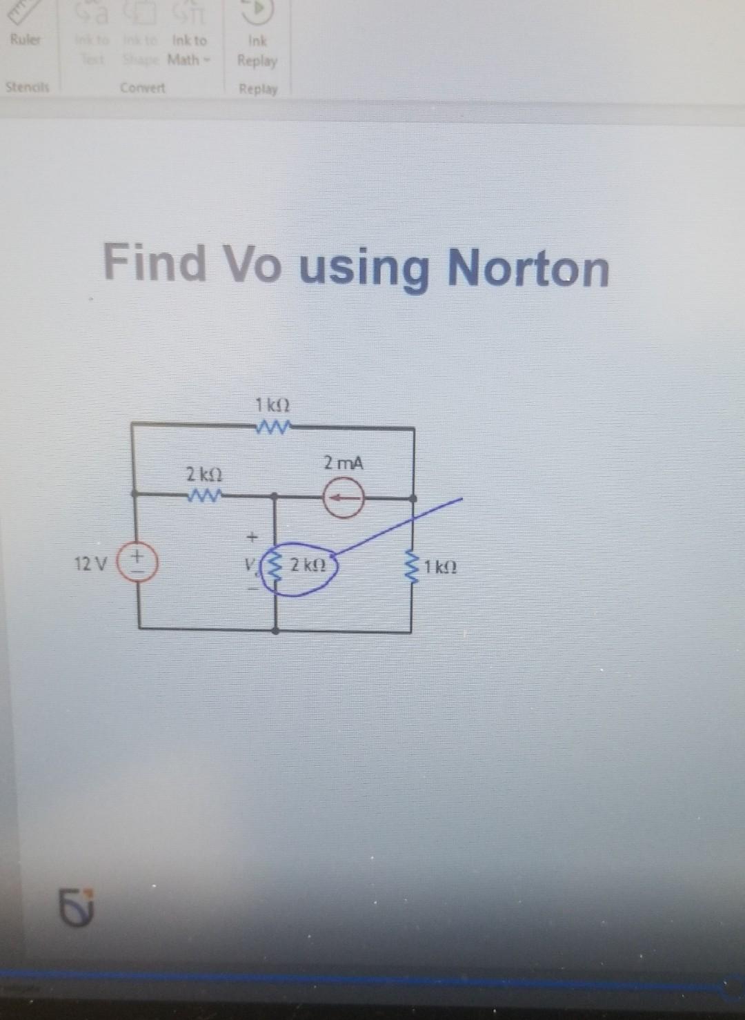 Solved Rule Ink to Math- Replay Stend Convert Replay Find Vo | Chegg.com