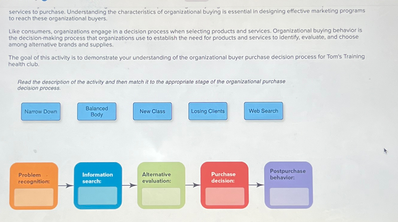 Solved to reach these organizational buyers.Like consumers, | Chegg.com