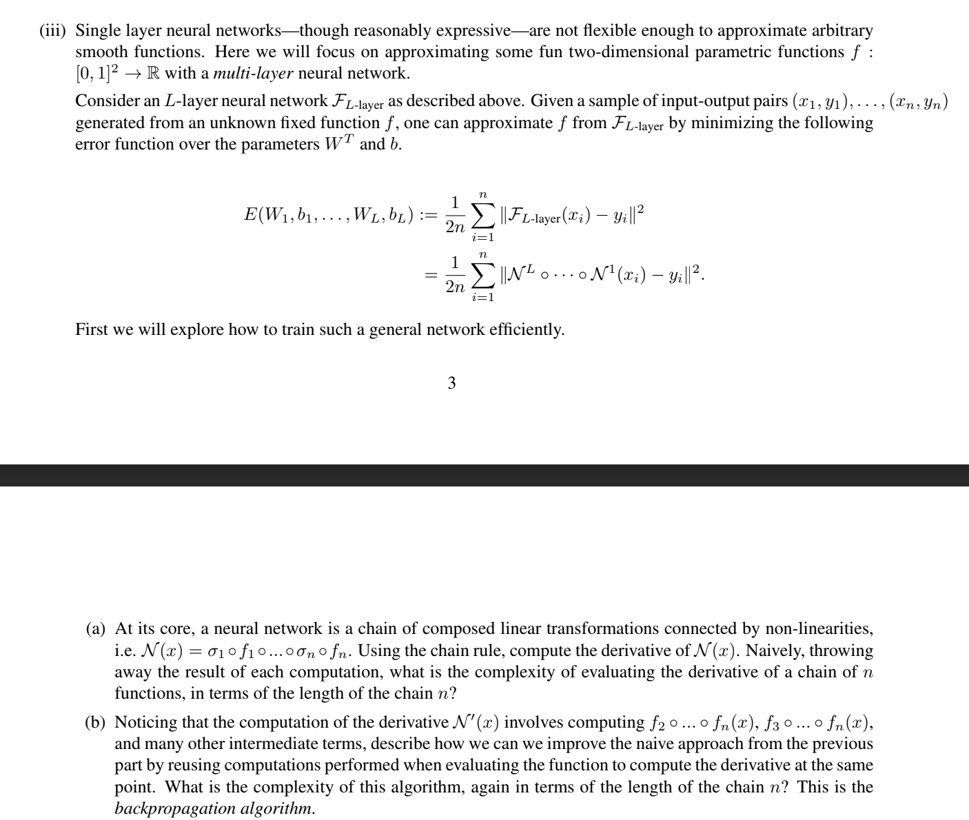 Solved (iii) ﻿Single layer neural networks-though reasonably | Chegg.com