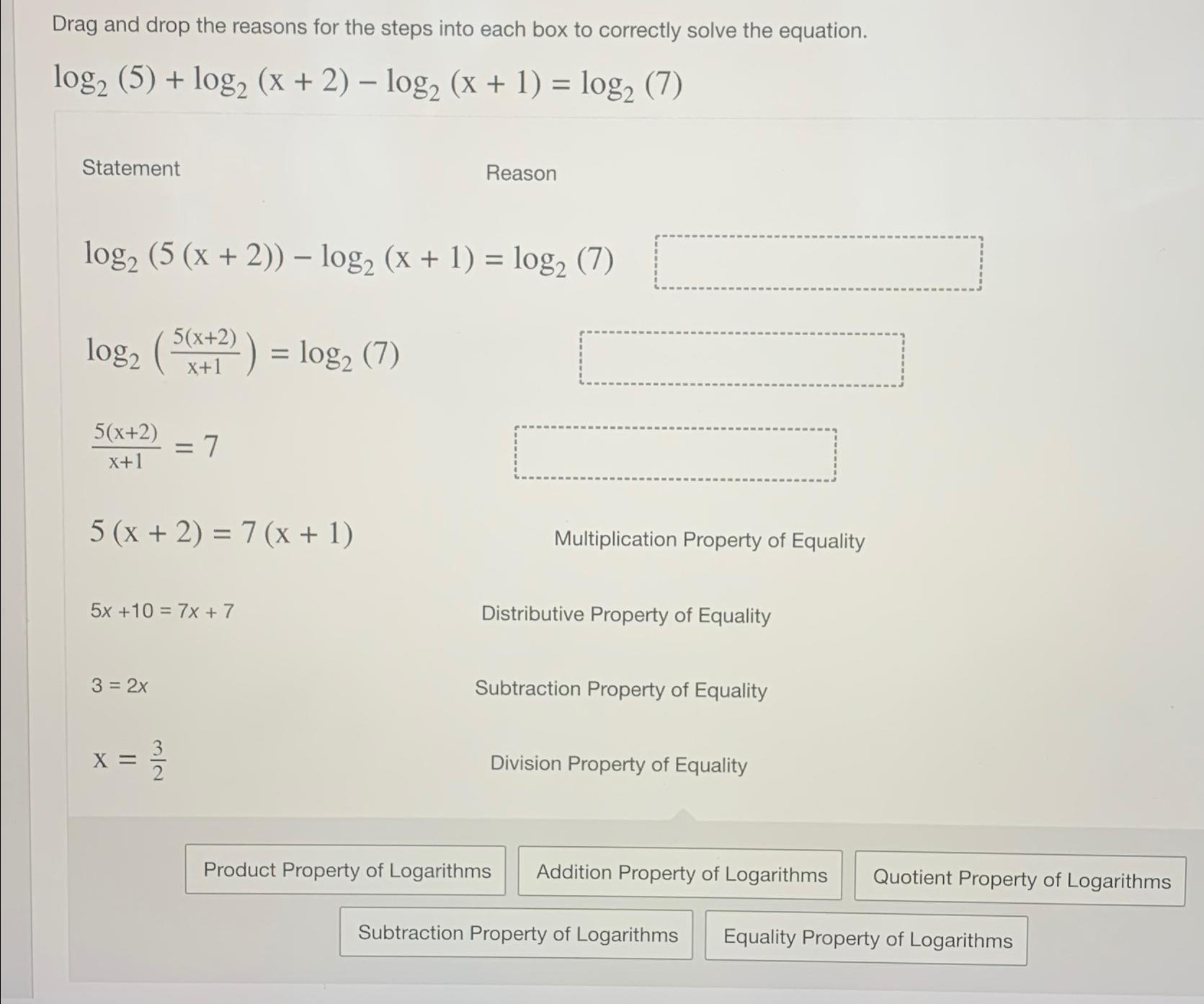 Solved Drag and drop the reasons for the steps into each box | Chegg.com