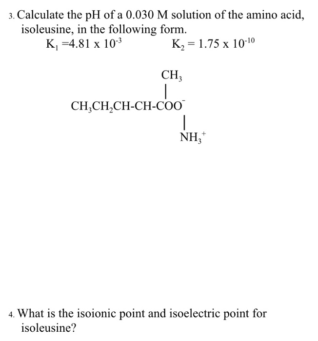 Solved 3. Calculate the pH of a 0.030 M solution of the | Chegg.com