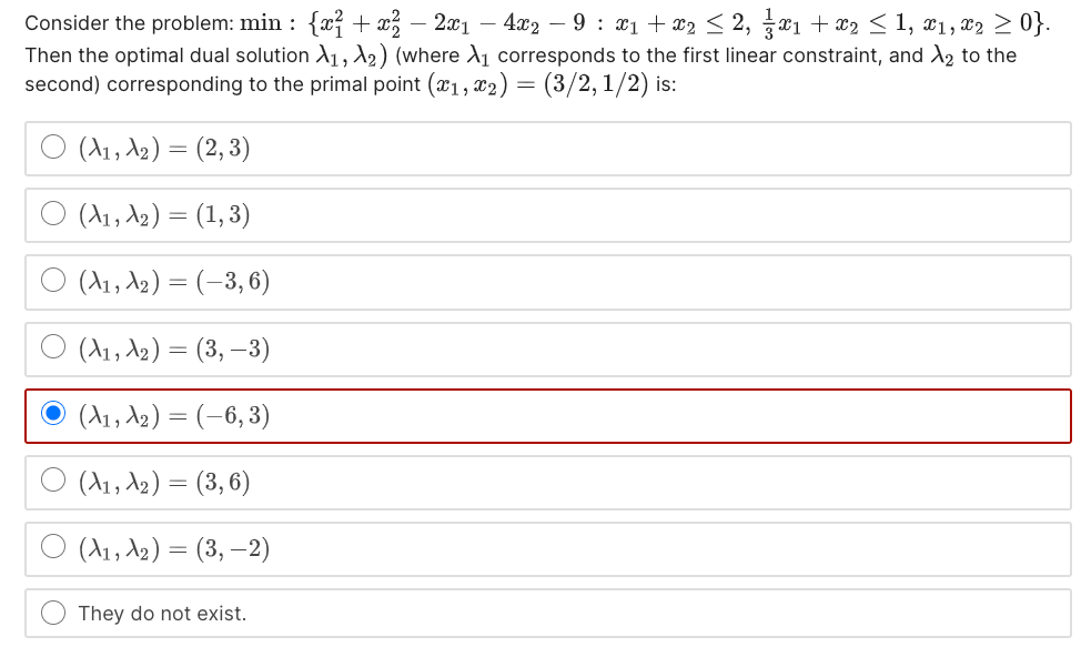 Solved Consider the problem: | Chegg.com