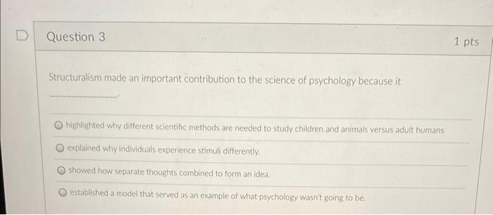 Solved Structuralism made an important contribution to the | Chegg.com