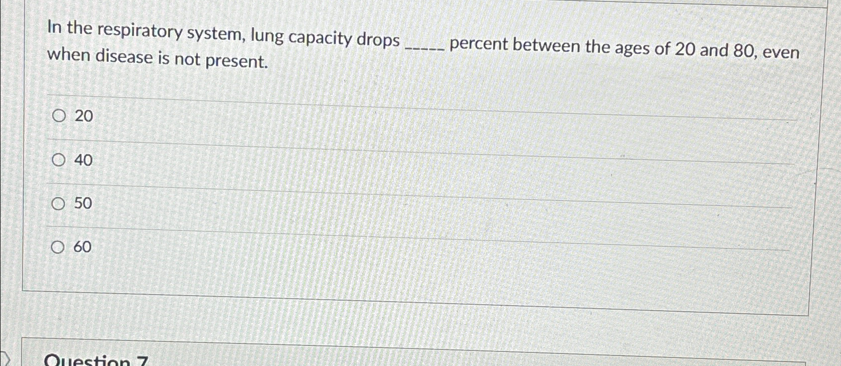 Solved In the respiratory system, lung capacity drops when | Chegg.com