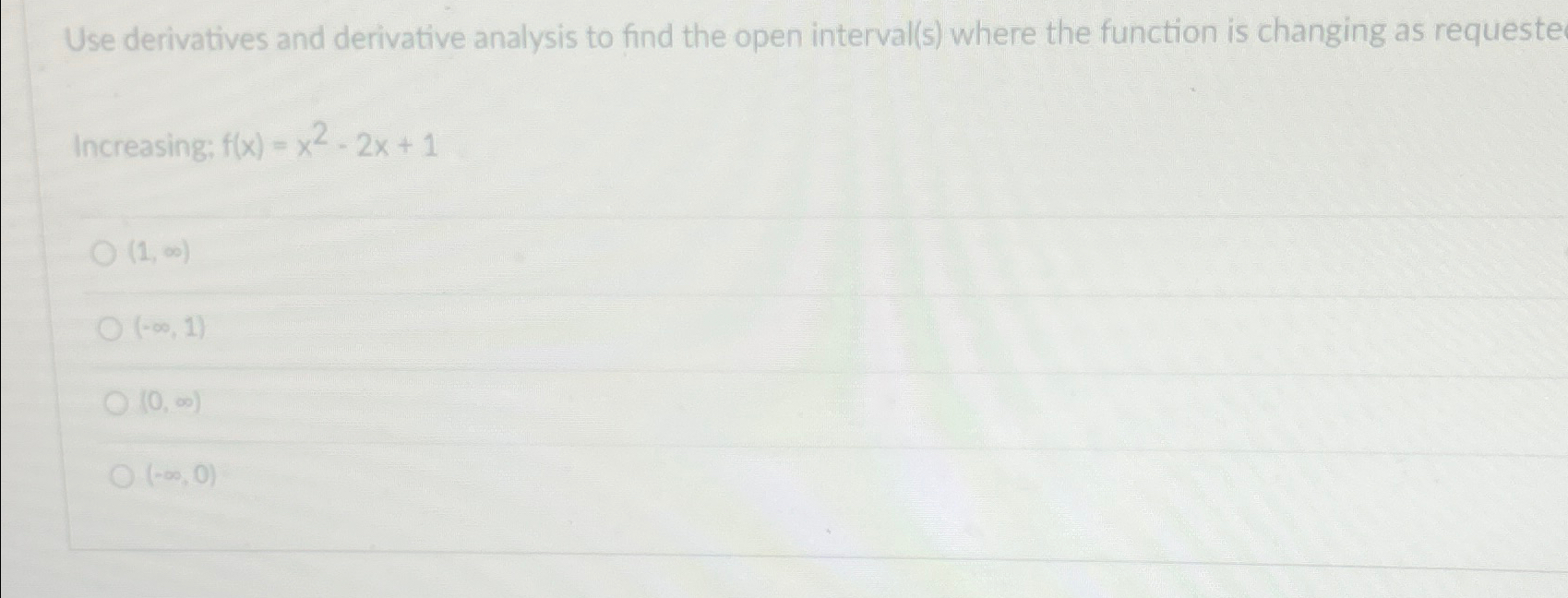 Solved Use derivatives and derivative analysis to find the | Chegg.com