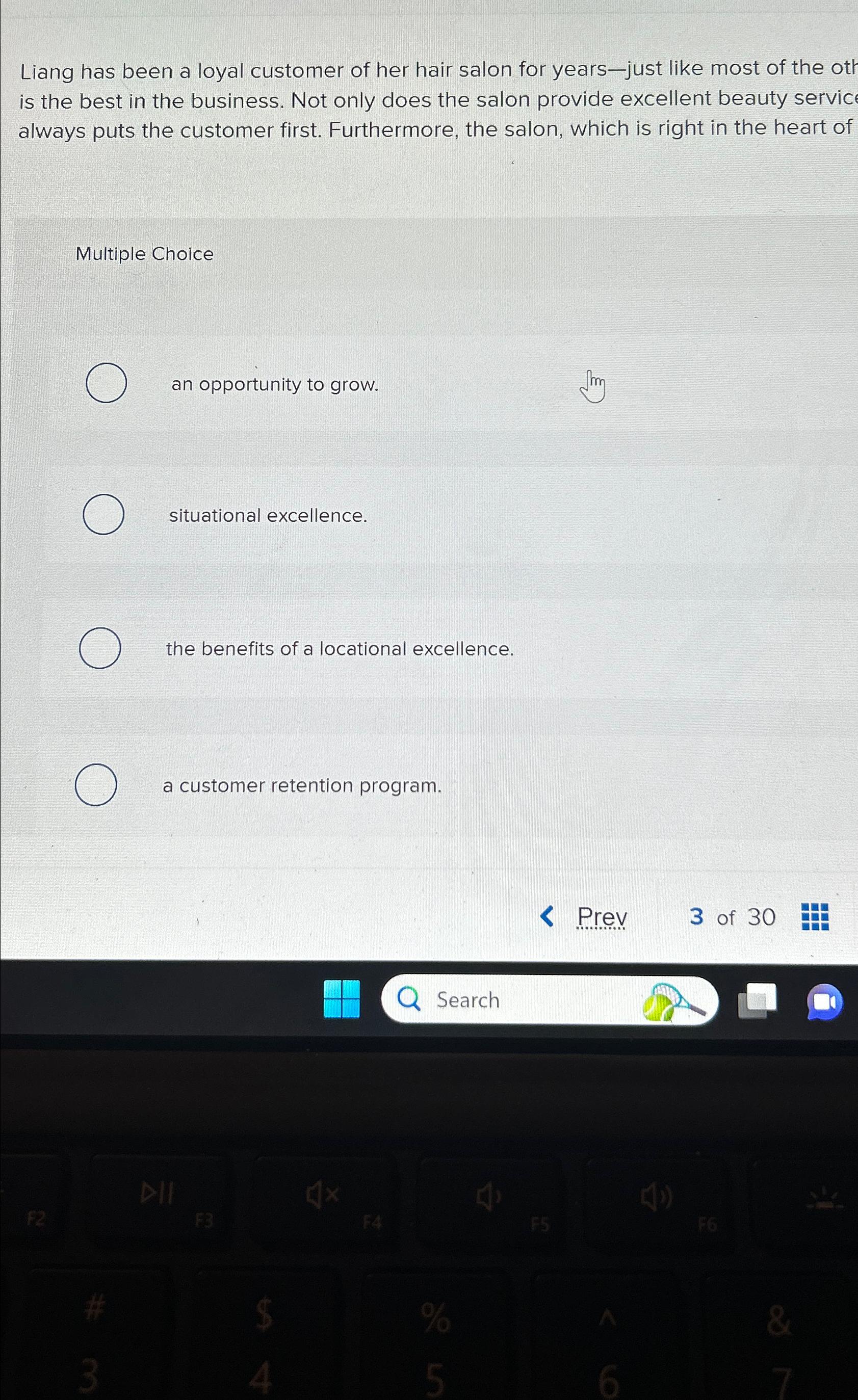 Solved Liang has been a loyal customer of her hair salon for | Chegg.com