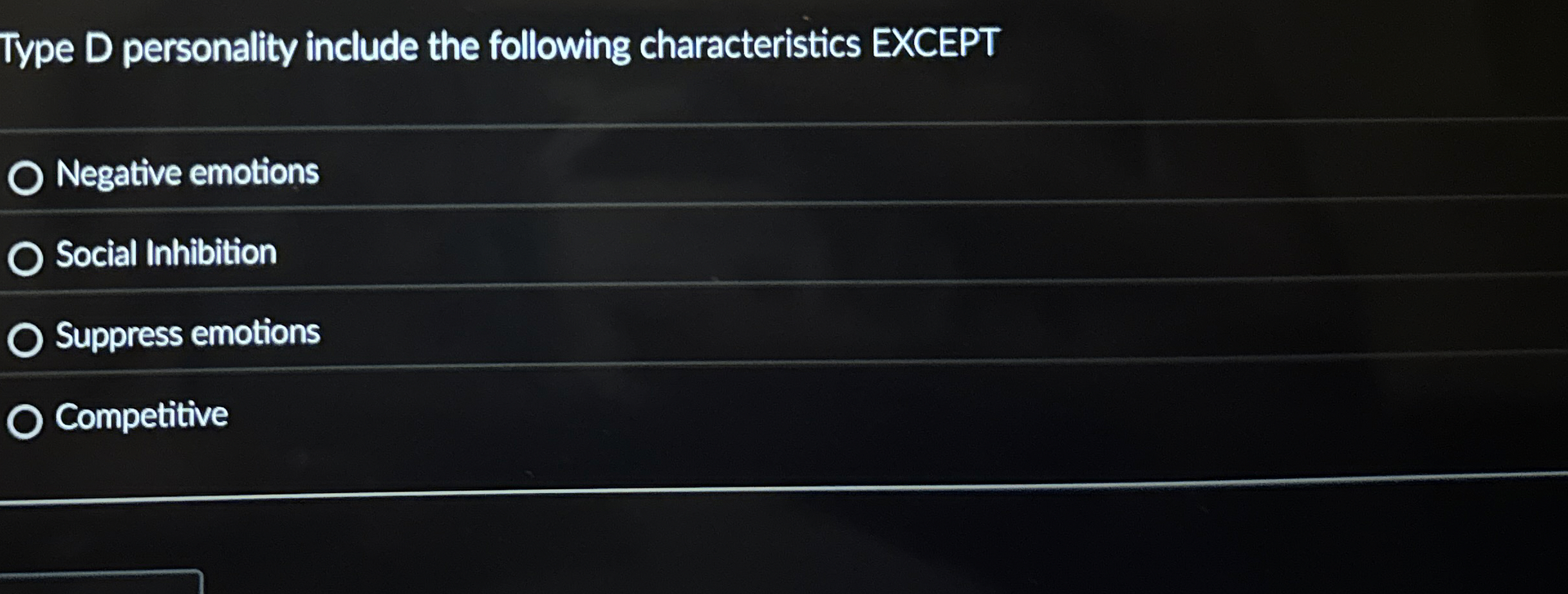 Solved Type D personality include the following | Chegg.com