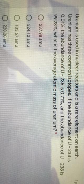 Solved 2 points Titanium has five common isotopes: Ti - 46 | Chegg.com