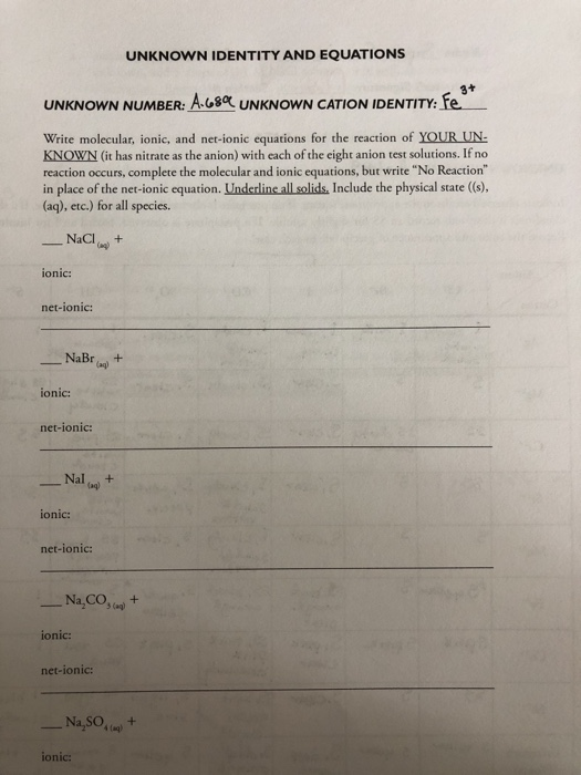Solved UNKNOWN IDENTITY AND EQUATIONS UNKNOWN NUMBER: A.684 | Chegg.com