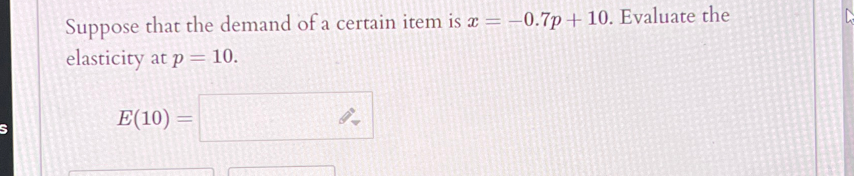 Solved Suppose that the demand of a certain item is | Chegg.com