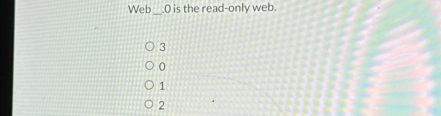 Solved Web_o is the read-only web.3012 | Chegg.com