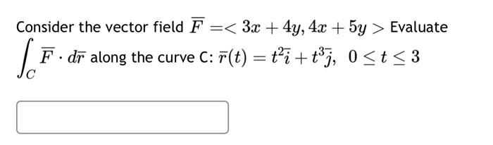 Solved Consider the vector field \\( \\bar{F}=