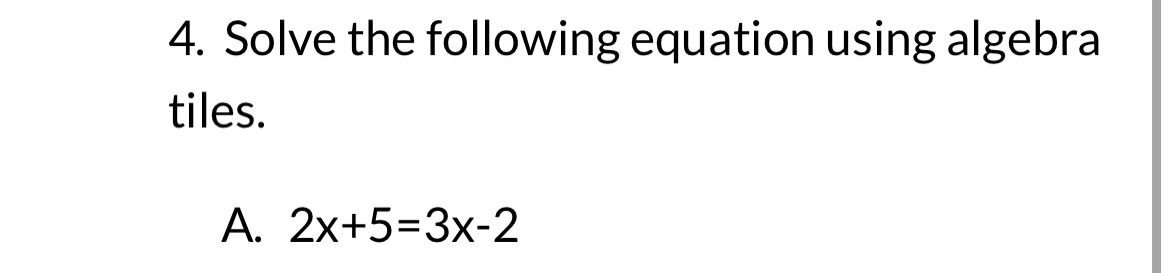 Solved Solve the following equation using algebra | Chegg.com