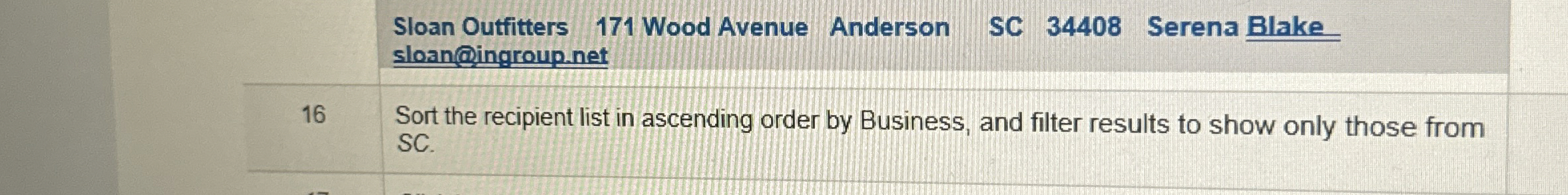 Solved Begin a mail merge process, selecting Letters as the | Chegg.com