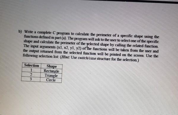 Solved Q3) a) Write three functions which take the integer | Chegg.com
