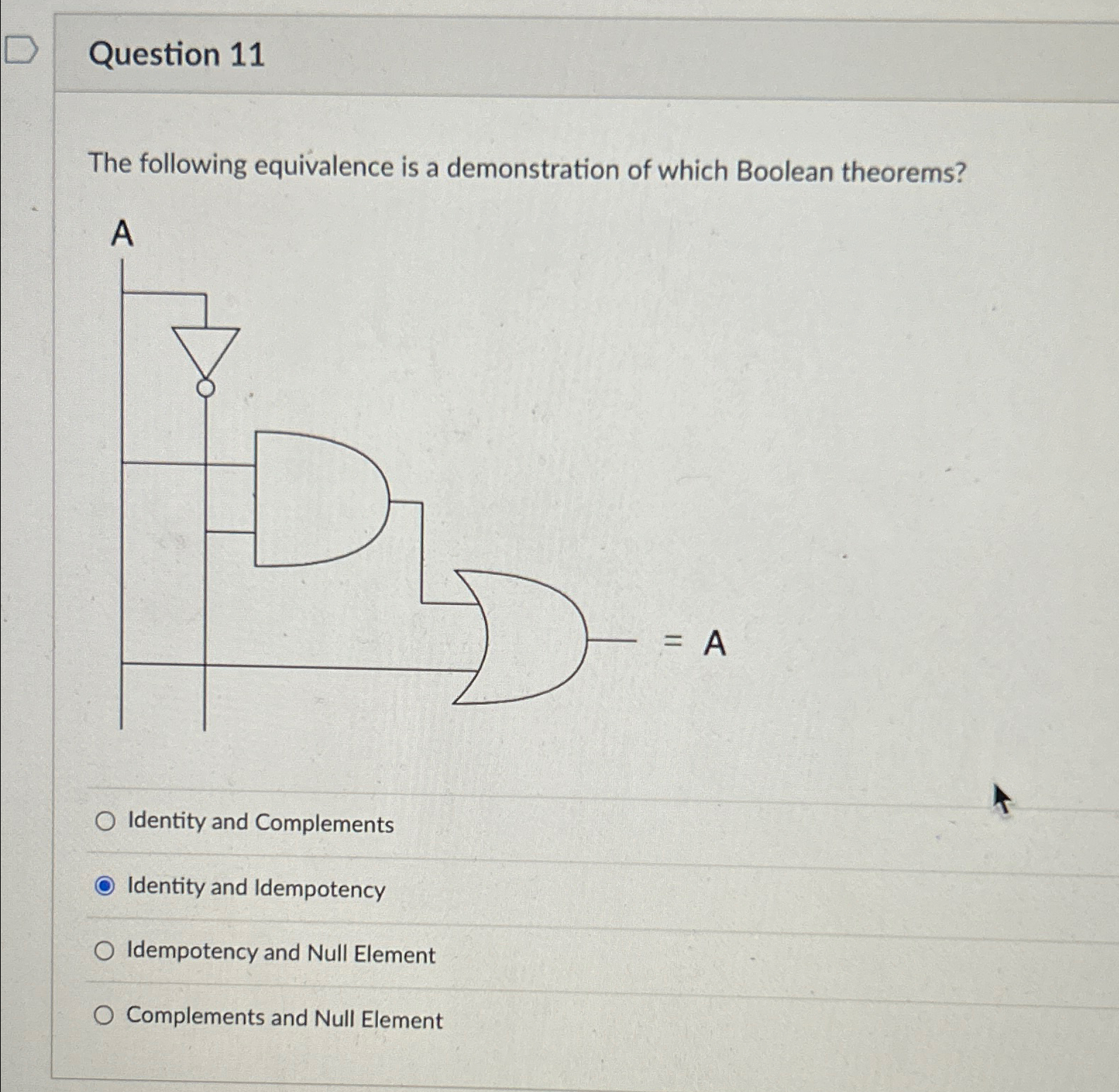 Solved Question 11The following equivalence is a | Chegg.com