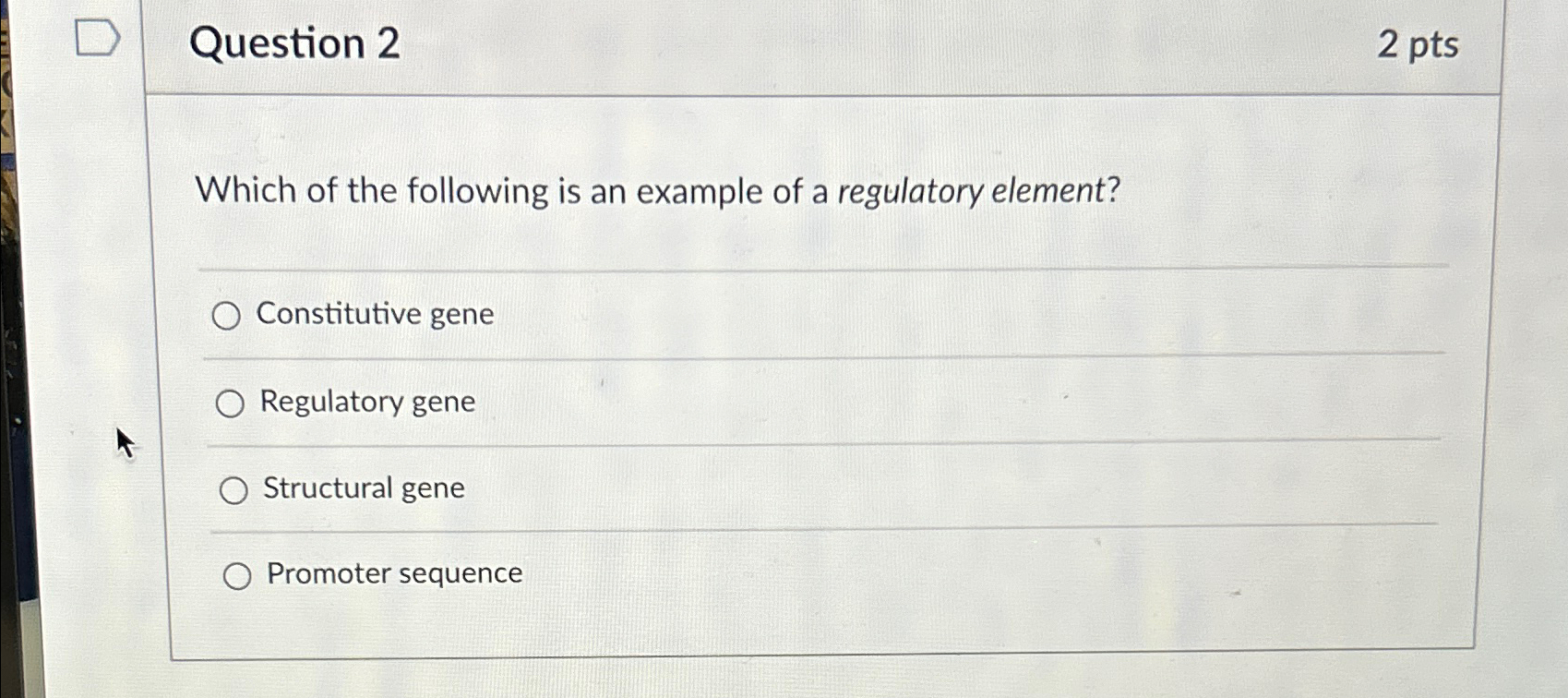 Solved Question 22 ﻿ptsWhich of the following is an example | Chegg.com