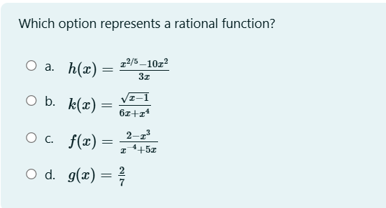 dsfsvvdsdvesvWhich option represents a rational | Chegg.com