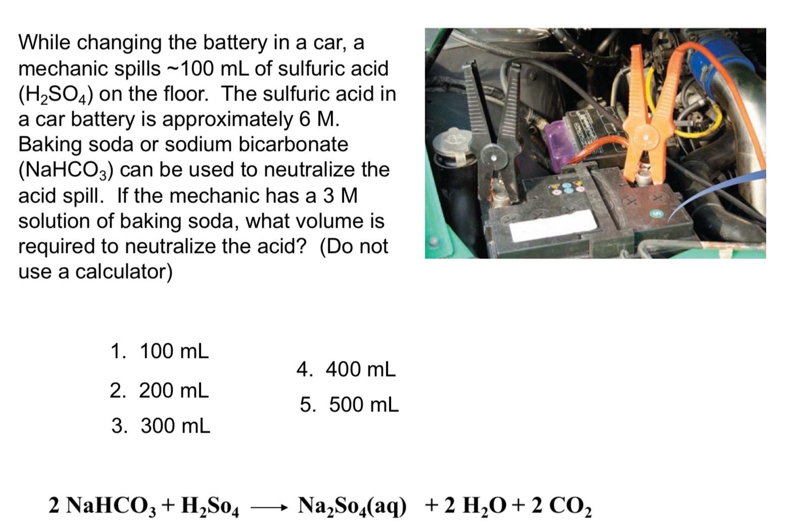Solved While changing the battery in a car, a mechanic | Chegg.com
