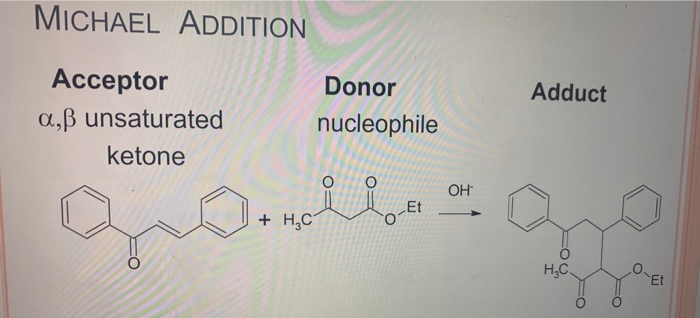 PURPOSE o To use a Michael addition reaction followed | Chegg.com