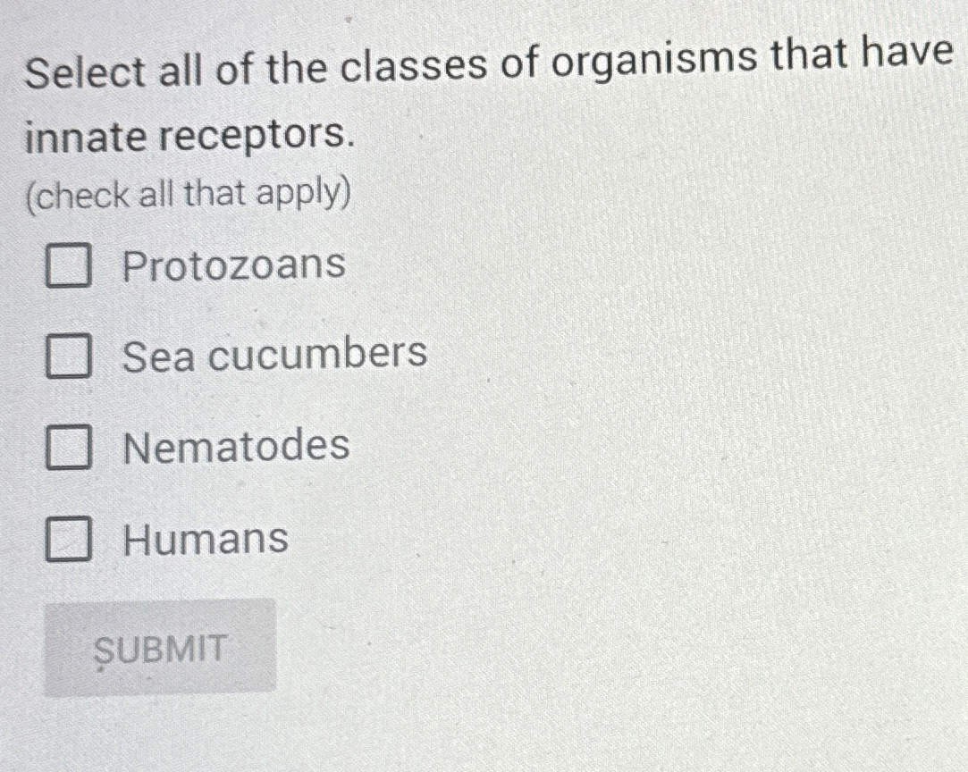 Solved Select all of the classes of organisms that have | Chegg.com