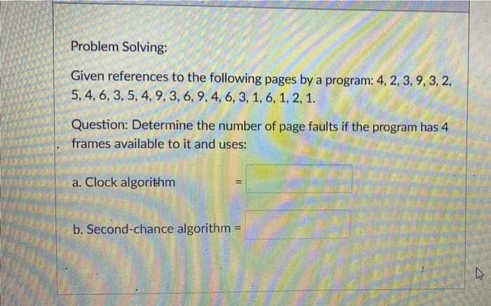 Solved Problem Solving: Given references to the following | Chegg.com