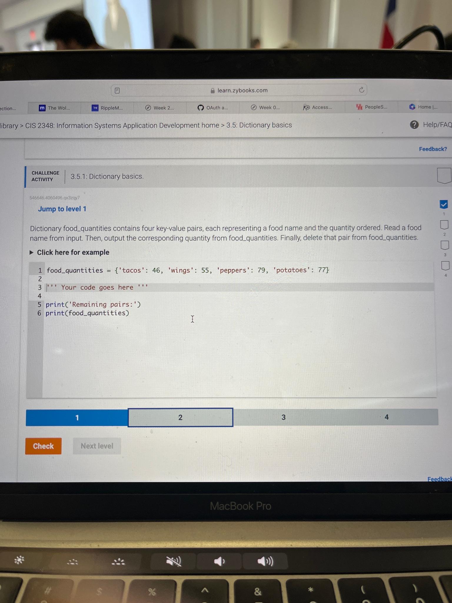 Solved library > ﻿CIS 2348: Information Systems Application | Chegg.com