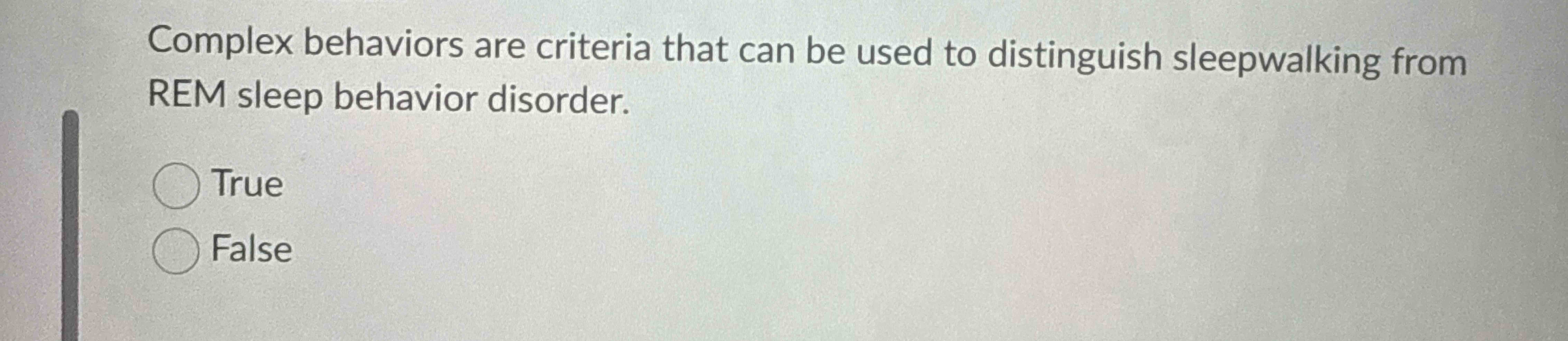 Solved Complex behaviors are criteria that can be used to | Chegg.com