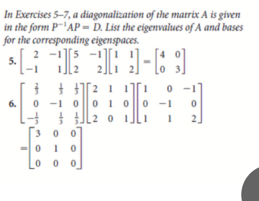 Solved solve this please In Exercises 5-7, ﻿a | Chegg.com