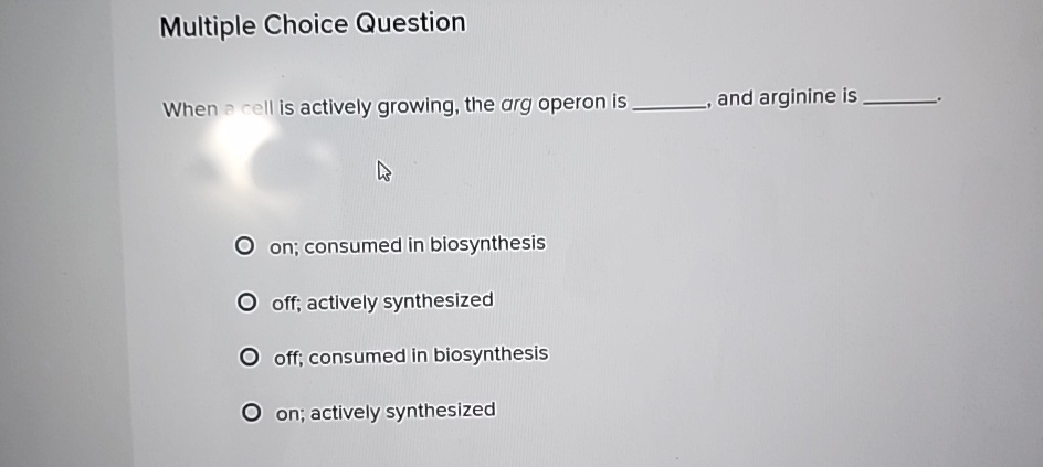 Solved Multiple Choice QuestionWhen a cell is actively | Chegg.com