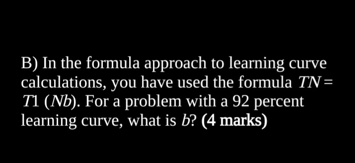 Solved B) ﻿In the formula approach to learning | Chegg.com