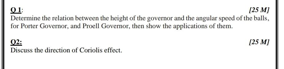 Solved 01: [25M] Determine the relation between the height | Chegg.com