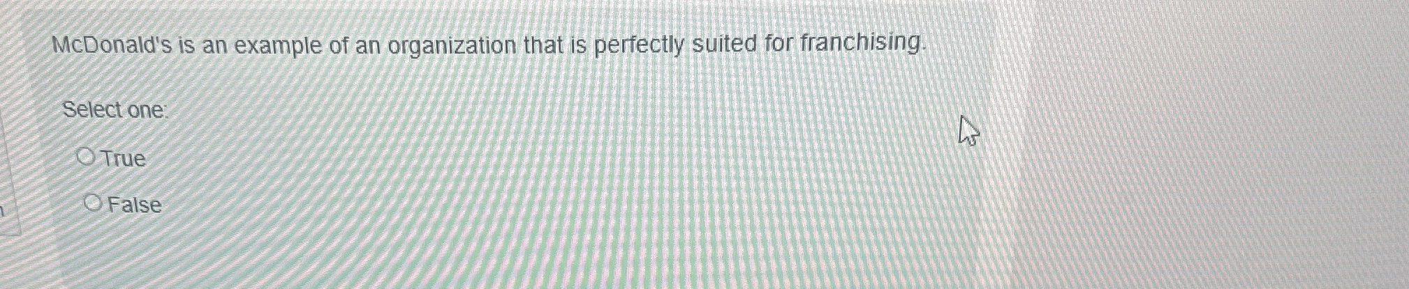 Solved MCDonald's is an example of an organization that is | Chegg.com
