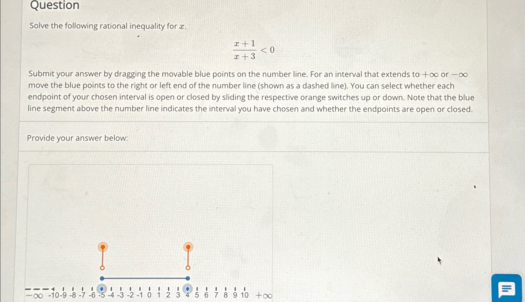 QuestionSolve the following rational inequality for | Chegg.com